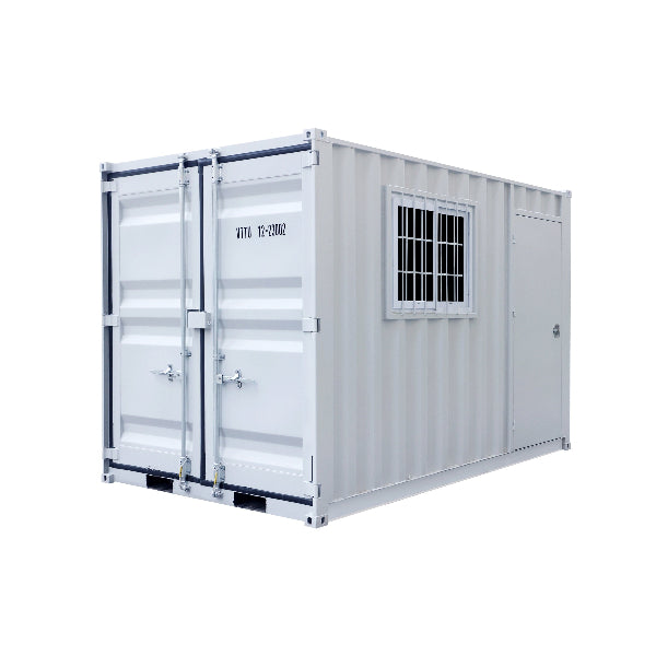 EMC 10FT Container Office - 1 Window and 1 Man Door — EMC Industrial