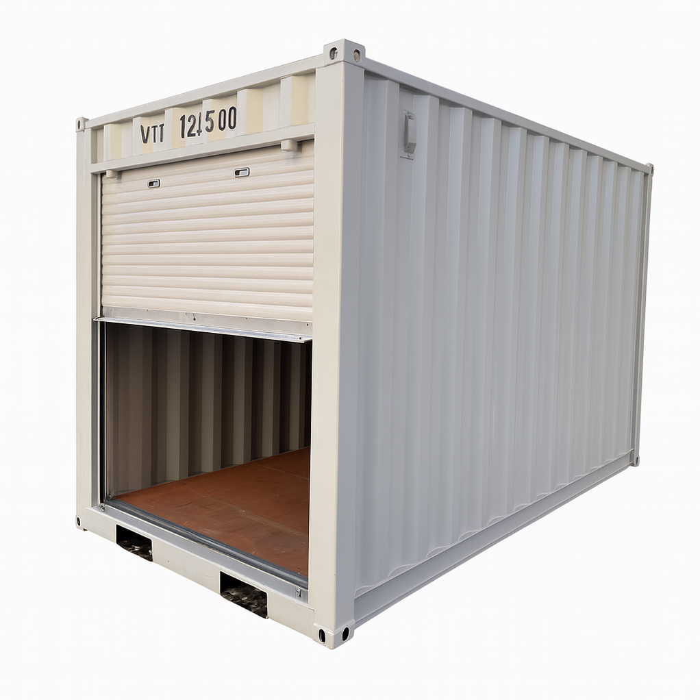 EMC 12FT Container Office With Roller Door — EMC Industrial